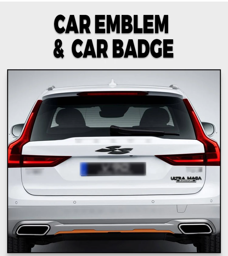 High End Letter Car Logo Emblems Custom Decoration Plate Embossed ...
