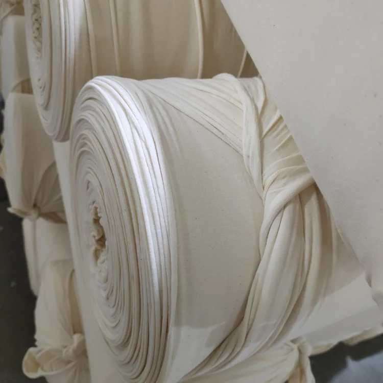 100pct Cotton Single Jersey Greige Grey Knit Fabric 80 200 Gsm