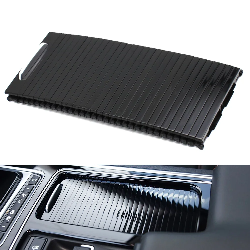 Car Center Console Drink Water Cup Holder Roller Blind Shutter Cover ...