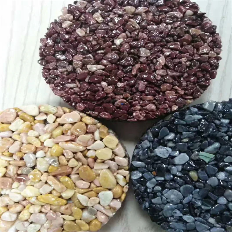 Natural Stone Resin Bound Cobble & Pebble For Landscaping Swimming Pool ...