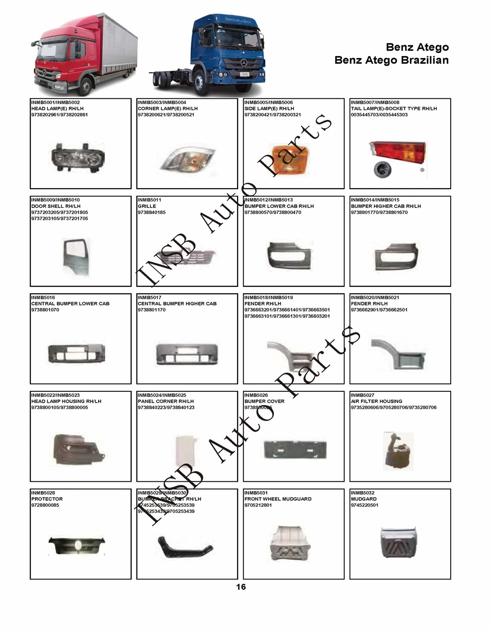 Fender Foot Step for Mercedes Benz Actros MP2 MP3 Truck