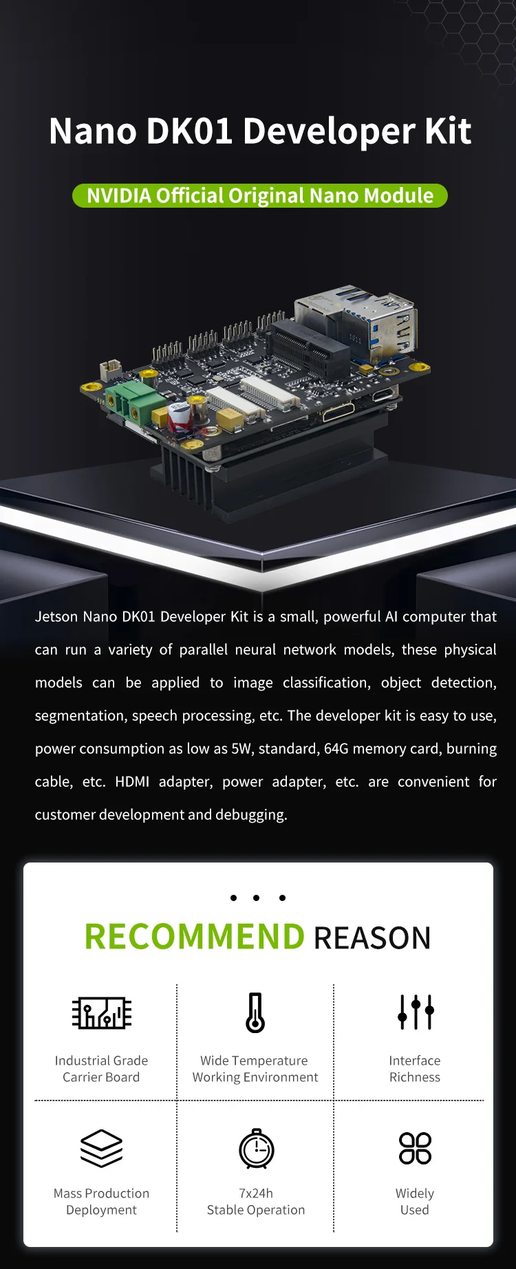 Nvidia Jetson Nano B01 Developer Kit Support From Realtimes Develop Kit ...