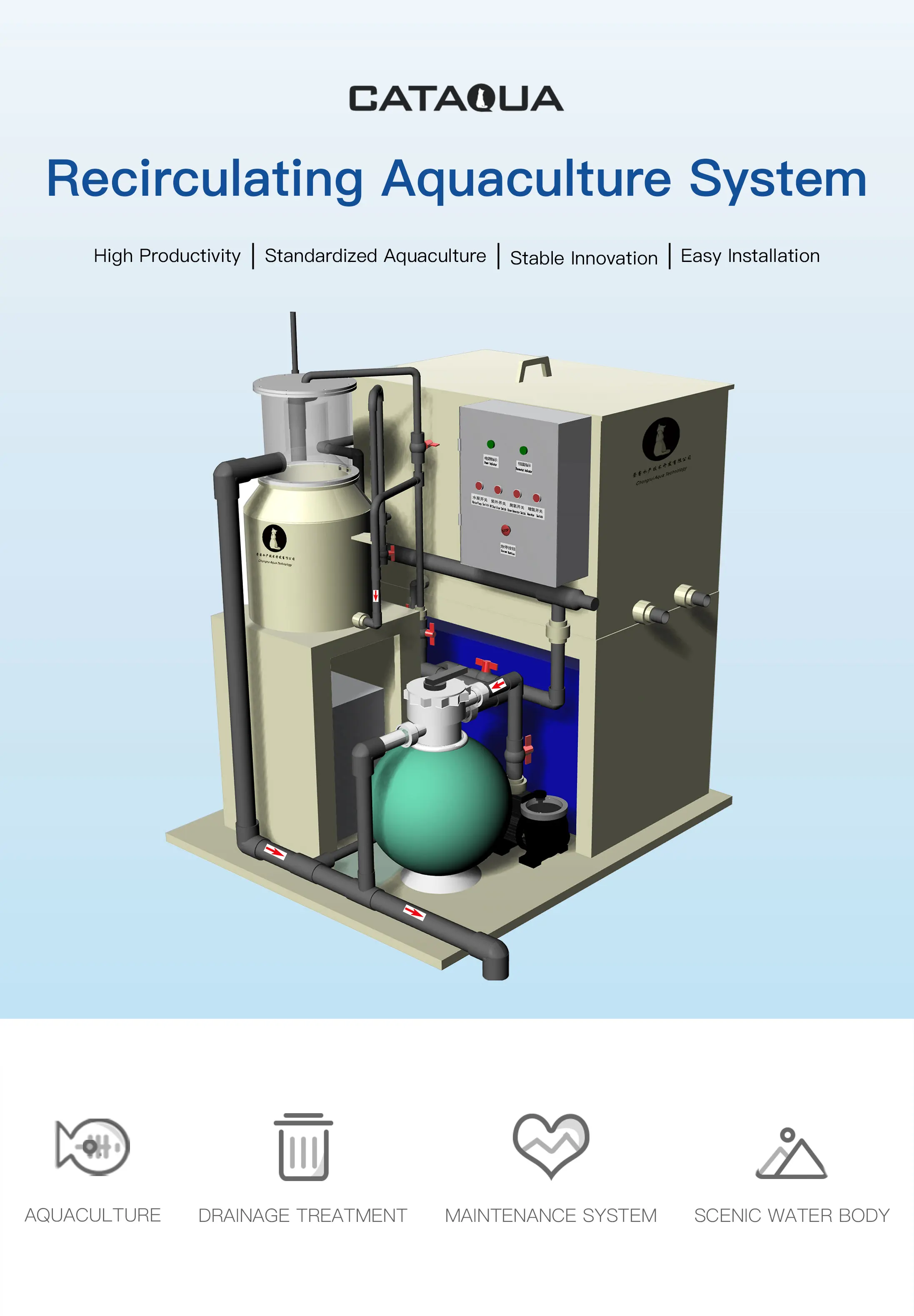 Indoor Pisciculture Recirculating Aquaculture Equipment Trout Farming ...