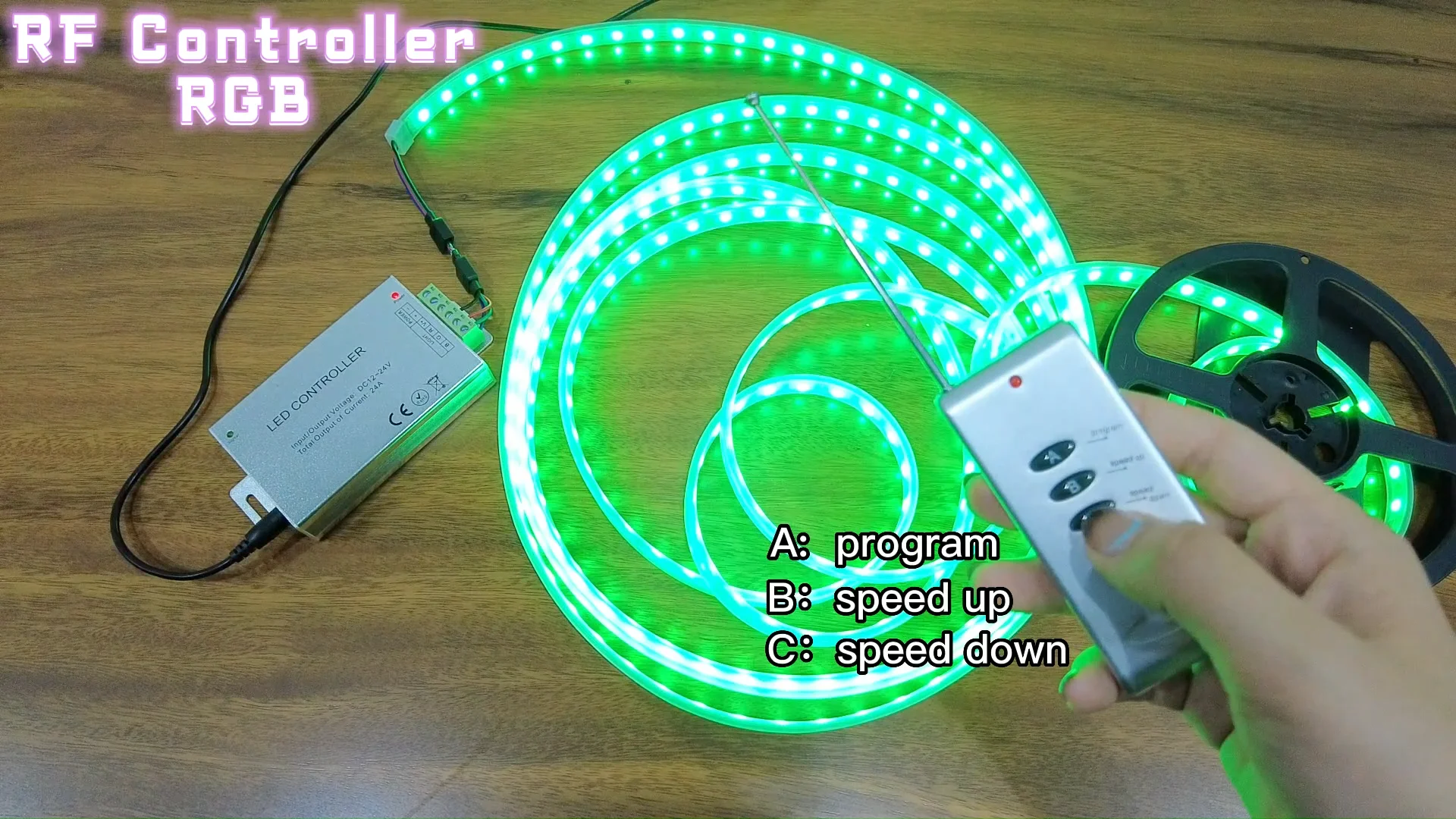 High Quality Led Remote Controller Ce Rohs Rgb 12v-24v Led Neon 288w Rf ...