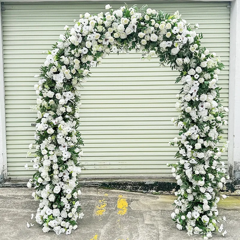 Faux Flower Wedding Arch Back Drop Decorations Artificial Flower Arch ...