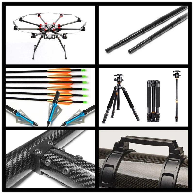 Folding Quad-axis and Multi-axis Carbon Fiber Drone Rack Kit 15in ...