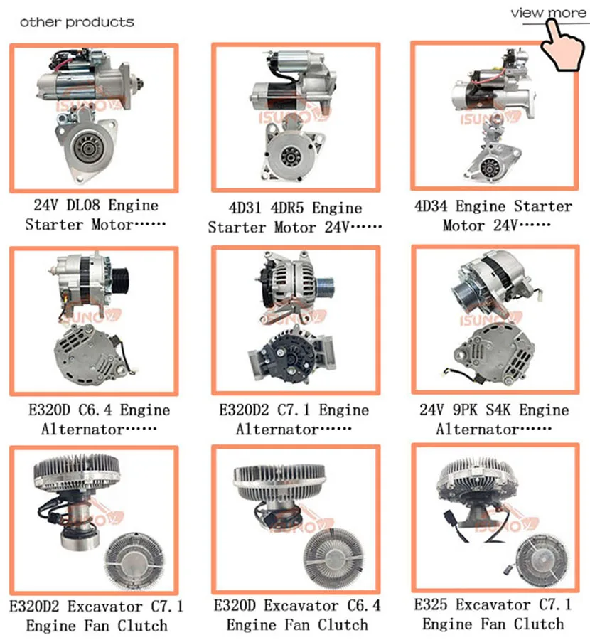 24V 80A 4JJ1 alternatör Motor 2506153 LR280707 LR280707B LR280707C ...