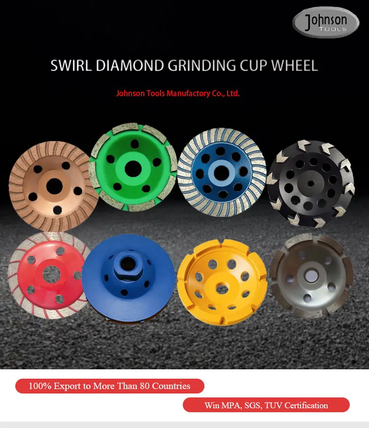 7" Diamond Abrasive Wheel Edging Concrete Turbo Segmented Hand Grinding ...