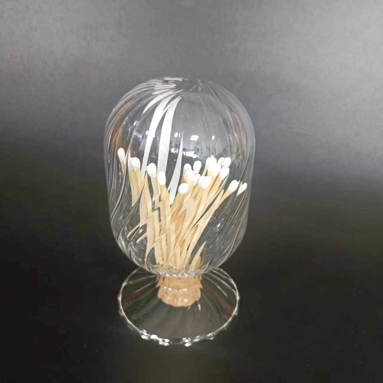 Lucite Glass Match Holder With Strike Sticker - Buy Glass Match Holder ...