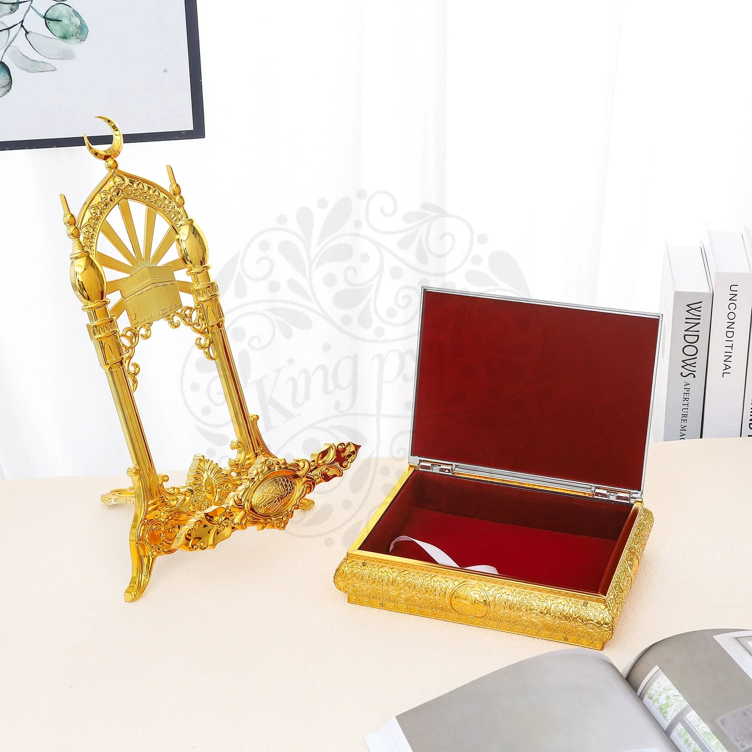 Muslim Quran Bookshelf Home Decoration Koran Book Holder Plastic ...