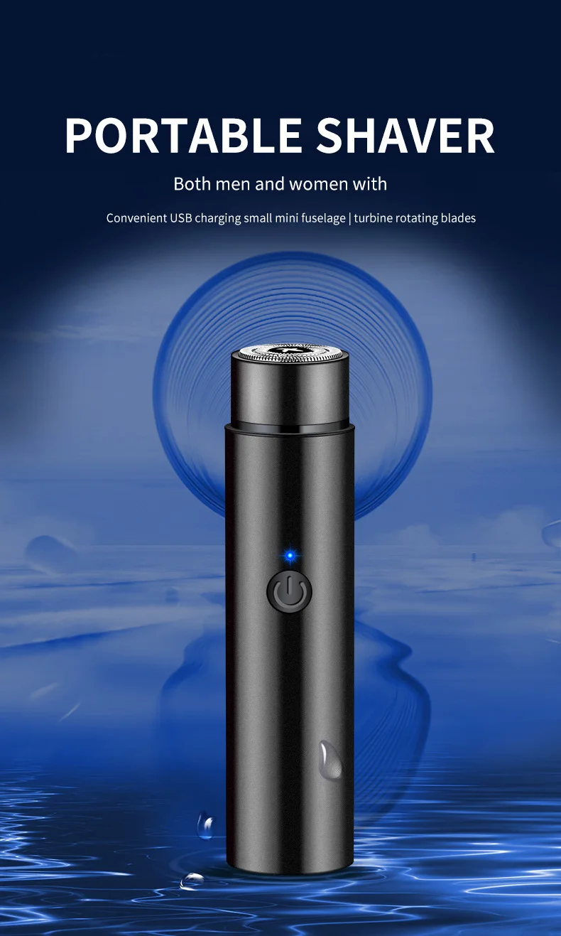 Mini Portable Electric Shaver Multifunctional Strong Powder Usb ...