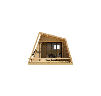 Solid Wood Frame Large Space Glamping Tent Luxury Comfort Camping ...