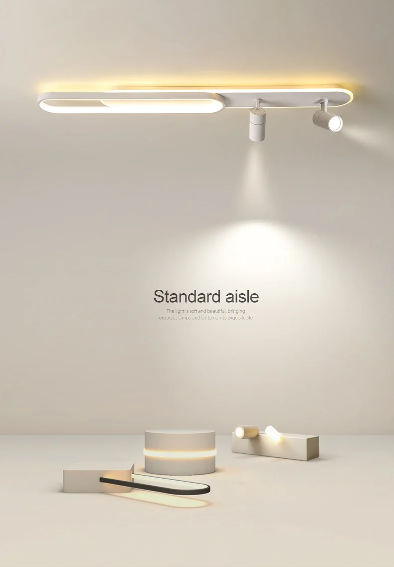 Cloakroom Light Luxury Long Strip Ceiling Light Bedroom Led Corridor ...