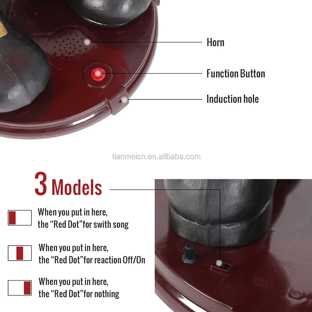 150cm Life Size Animated Navidad Rock Singing And Dancing Santa Claus ...