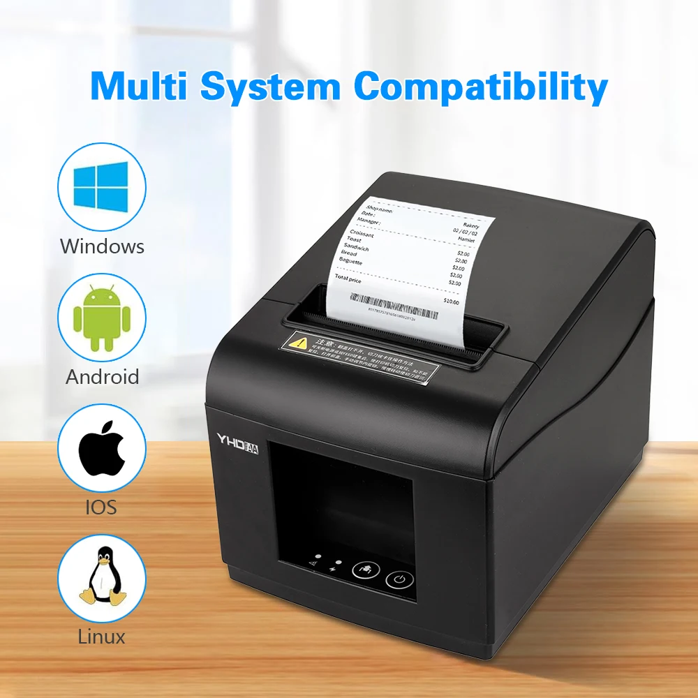 YHD-80E Bluetooth Receipt Printer - Efficient POS Solution