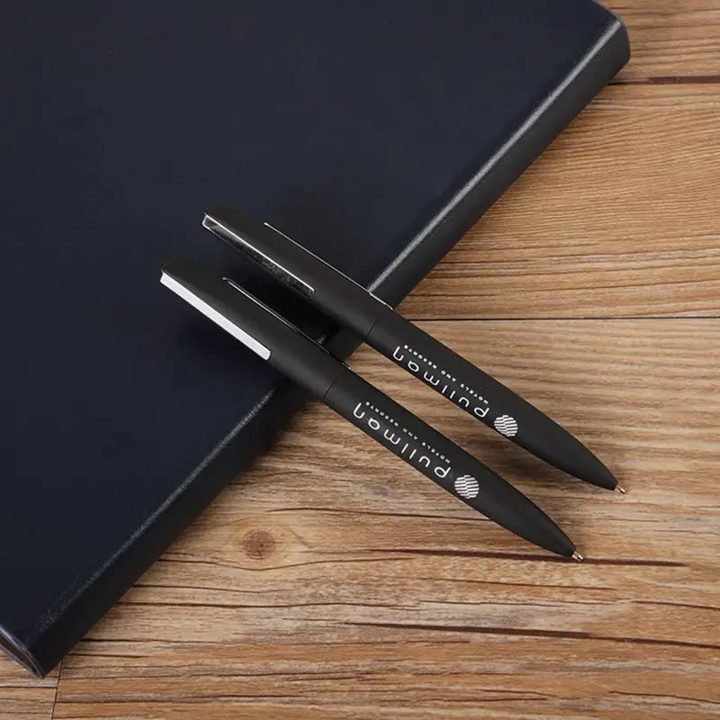 Black Soft Color Rubber Finish Matte Metal Tip Promotional Ballpoint ...