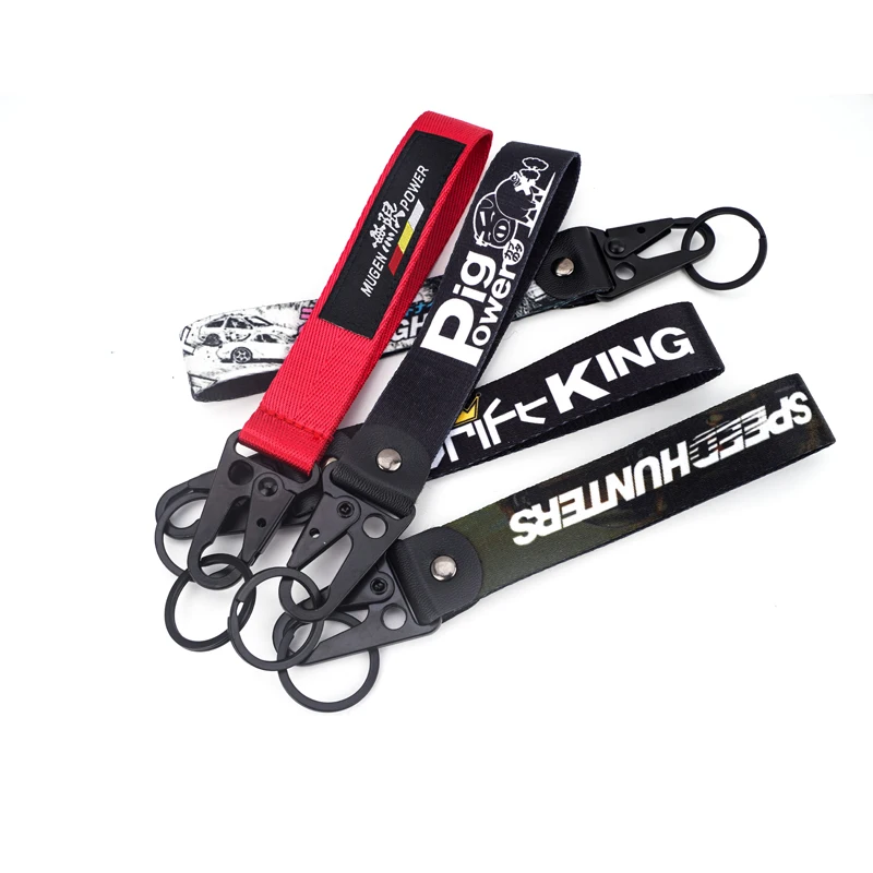 Custom Printing Logo Short Wrist Strap Polyester Lanyard Keychain ...