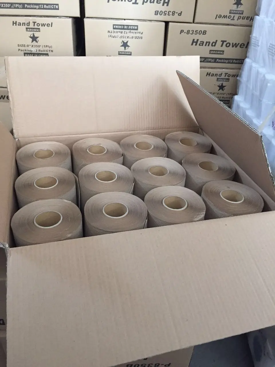 Hand Paper Towel Rolls Tissue Papers In Rolls 8" White Hardwound ...