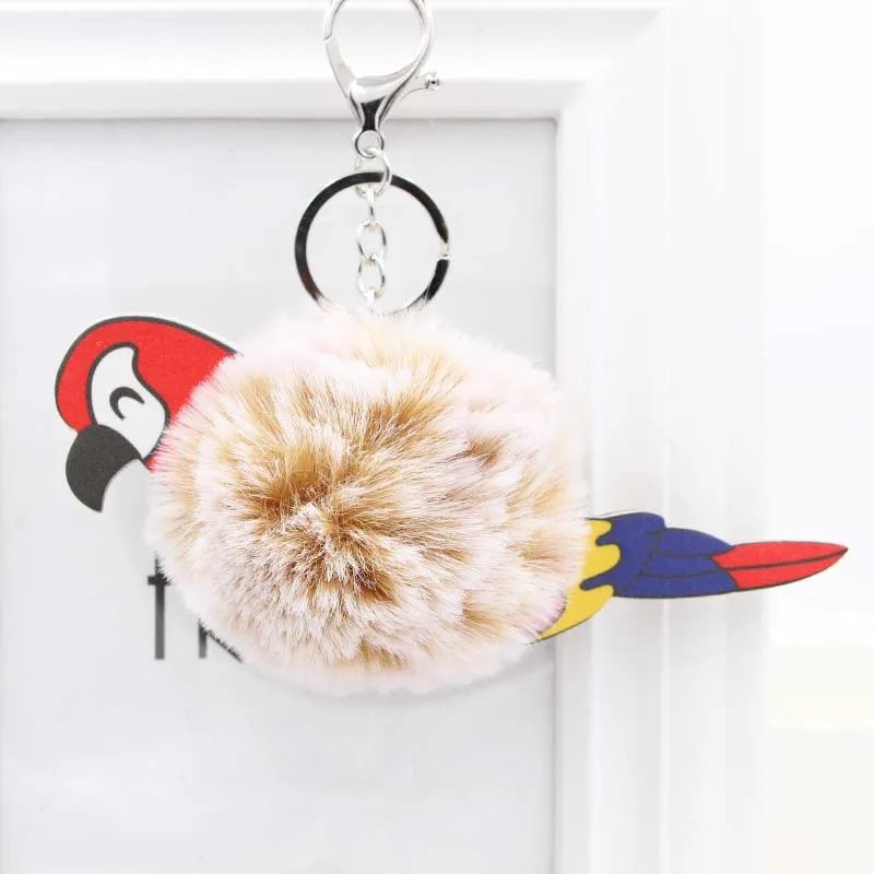 Freedi Novelty Jewelry Keyrings Cartoon Parrot Key Ring Chain Cute ...