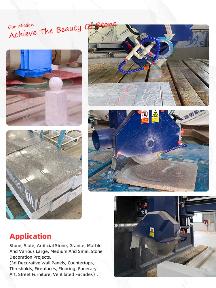 Saw Marble 4 Axes Vertical Horizontal Stone Cutting Machine Machine for Cutting Granite Machine ...