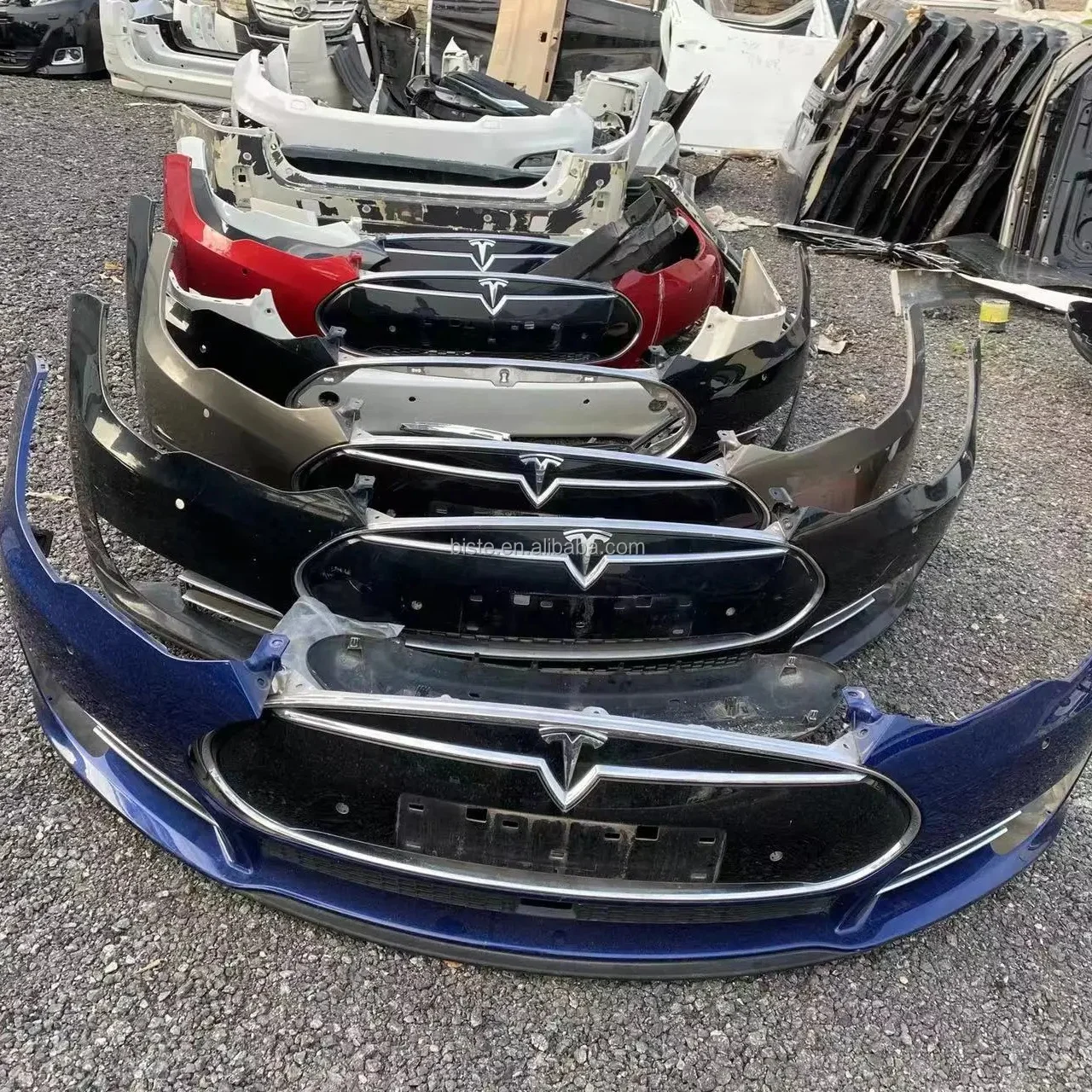 Biste Parts For Tesla Model S 2012-2016 Pre-facelift Bumper Front ...