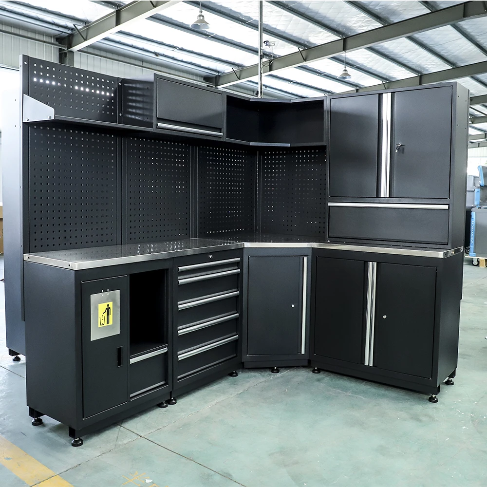 Steel Workbench Garage Tools Cabinets Storage with Drawers