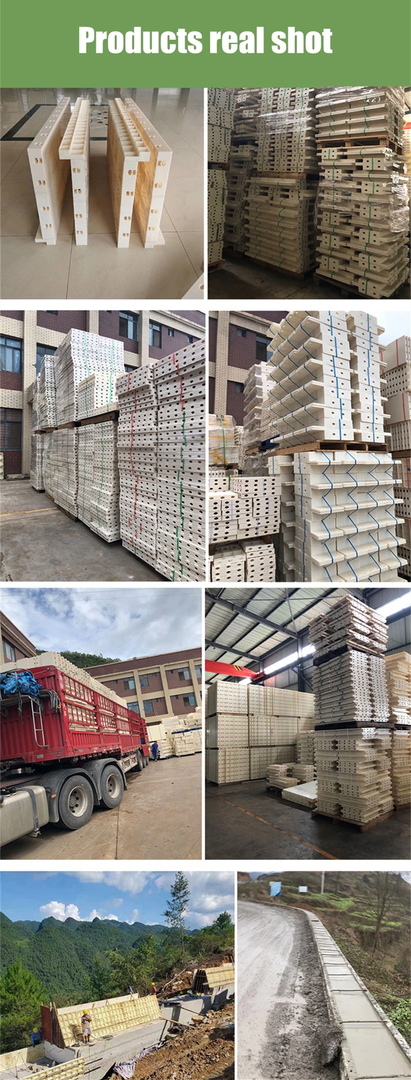 Reusable Boards Recycled Plastic Wall Formwork Concrete Building For ...