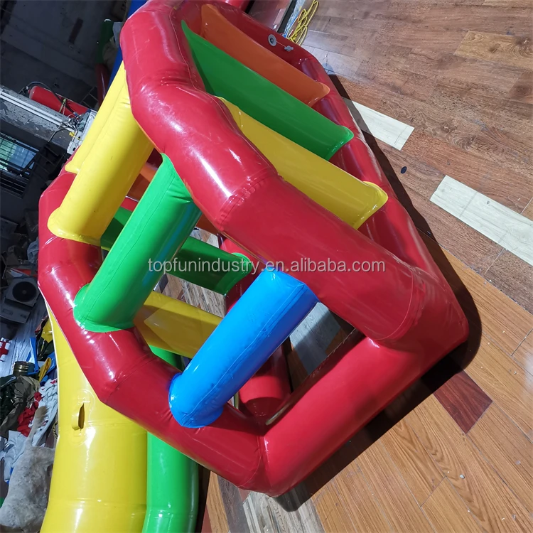 Kids Red PVC Water Floating Fun Inflatable Rocking Seesaw for Pool ...