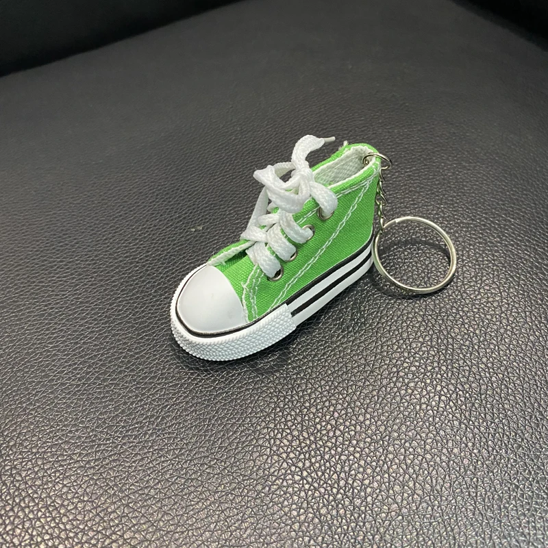 Cute 3D Sneaker Tennis Keychain Mini Canvas Shoes Keyring Accessories ...