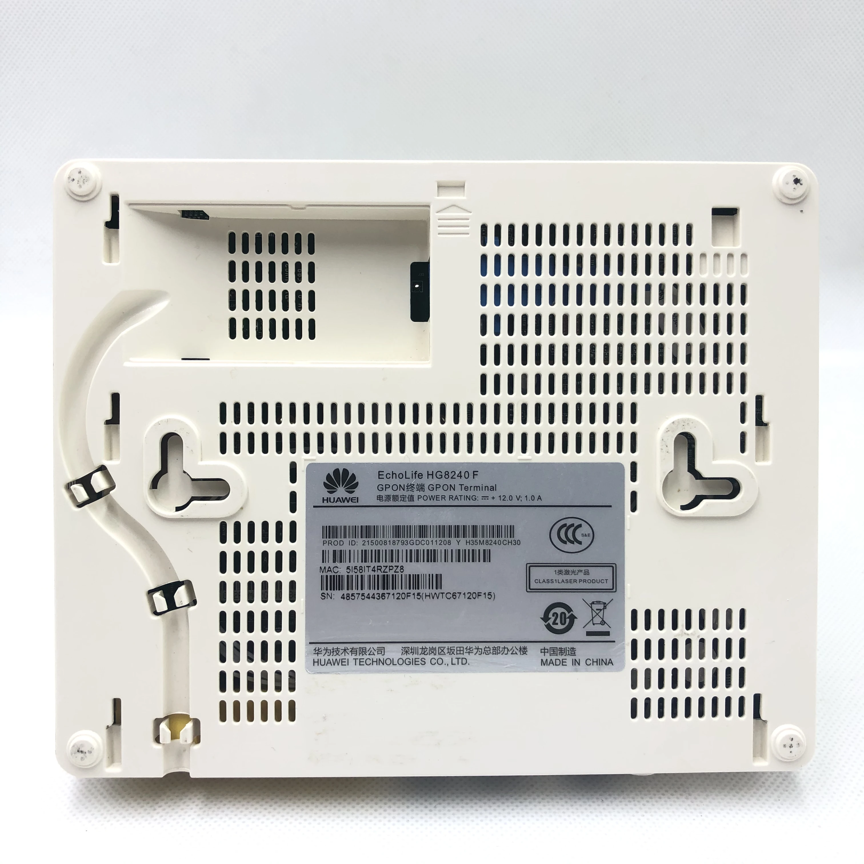 Used HG8240F/HG8243R XPON FTTH Fiber Optic Network Equipment