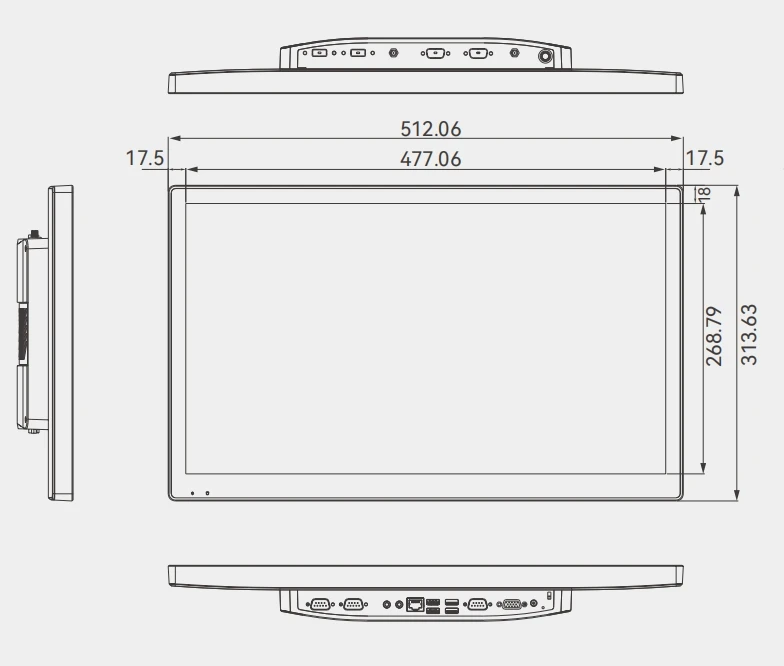 Ppc-2121 Rk3566 Rk3568 Rk3399 Android11.0 2com 21.5 Inch Tablet Pc ...