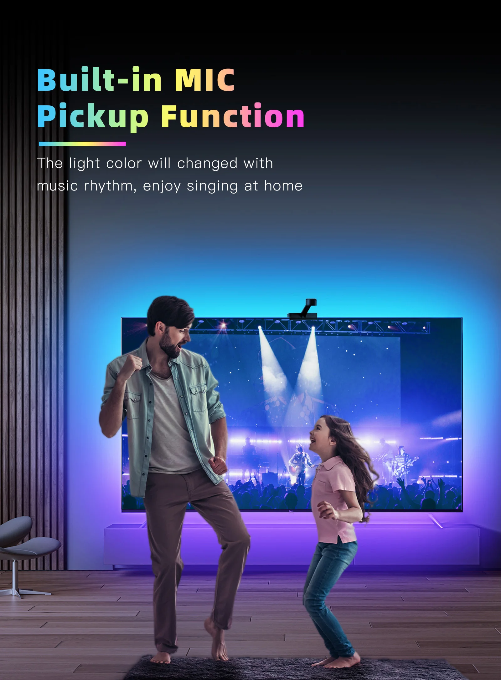 Pinelake Immersion Led Tv Backlights With Camera Wifi Rgbic Ambient ...