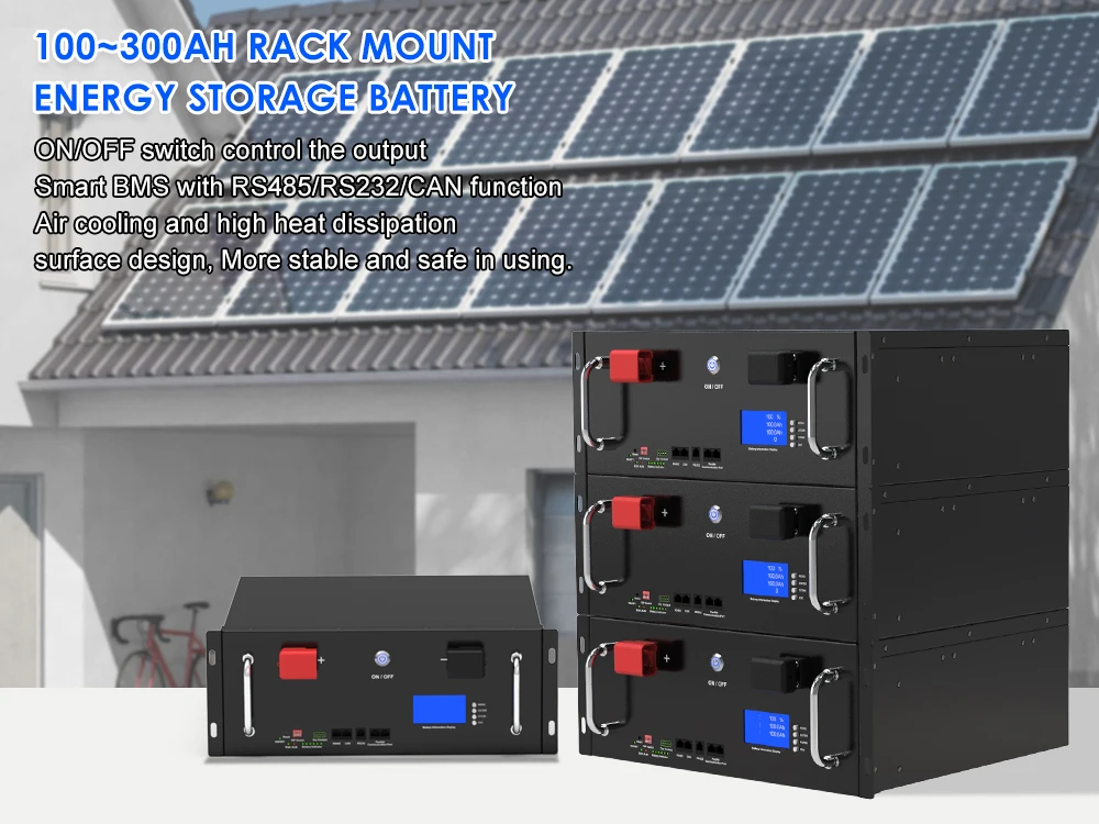LFP Lithium Ion Battery Rack 48v 5kwh Solar Panel Battery Pack 48v 51 ...