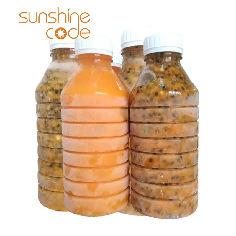 Passion Fruit Puree Pulp Contain Seeds NFC 5L Bottle packing popping ...