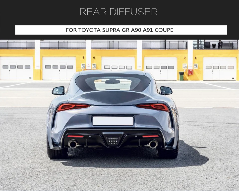 Carbon Fiber A90 Rear Diffuser for Toyota GR Supra 2019-2022