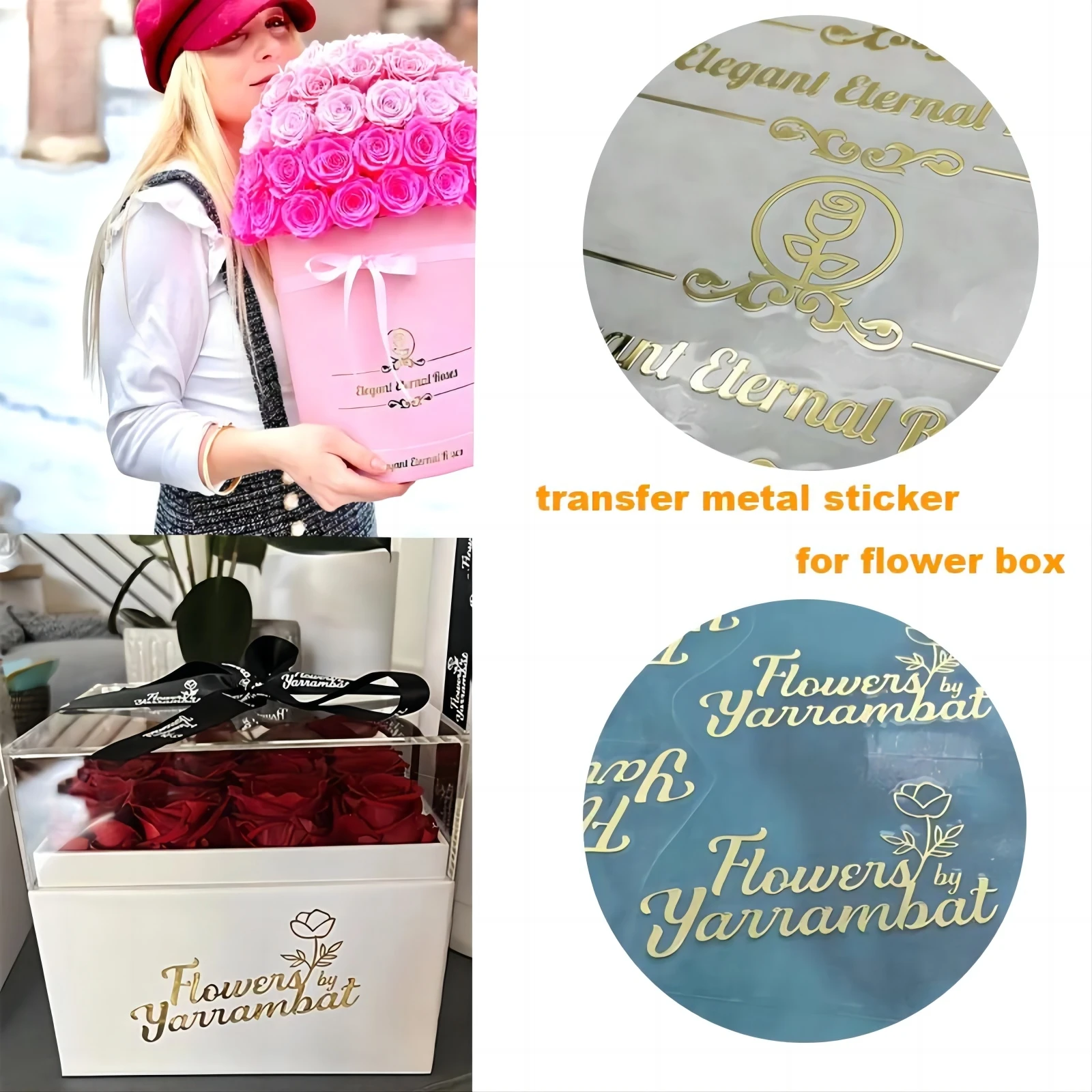 Custom UV Transfer Stickers - Metallic & Embossed