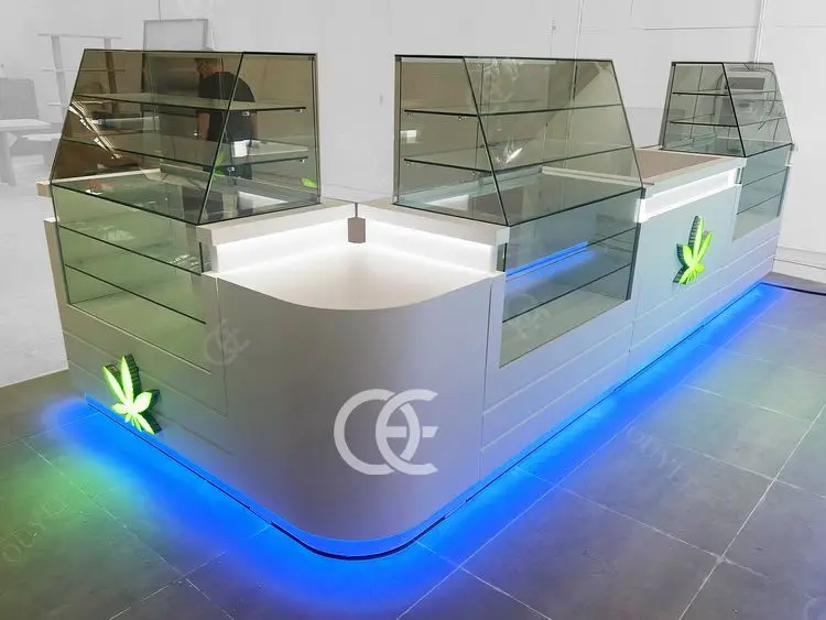 Smoke Shop Retail Store Cigarette Stands Smoke Shop Showcase Led ...