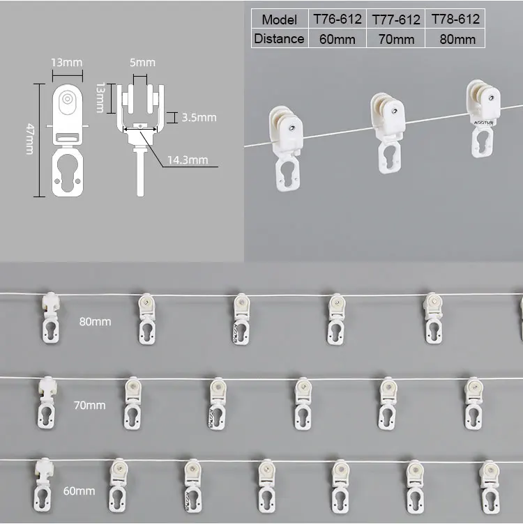 Factory New Arrival Wave Curtain Runner Curtain Track Ripple Fold ...