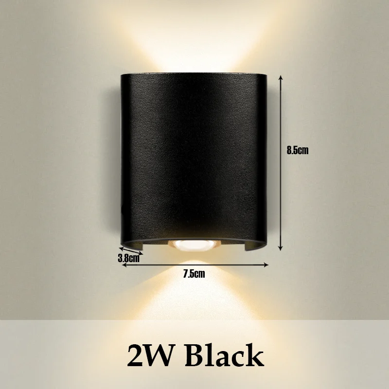 Canmeijia Waterproof LED Up Down Wall Light for Indoor/Outdoor Use ...