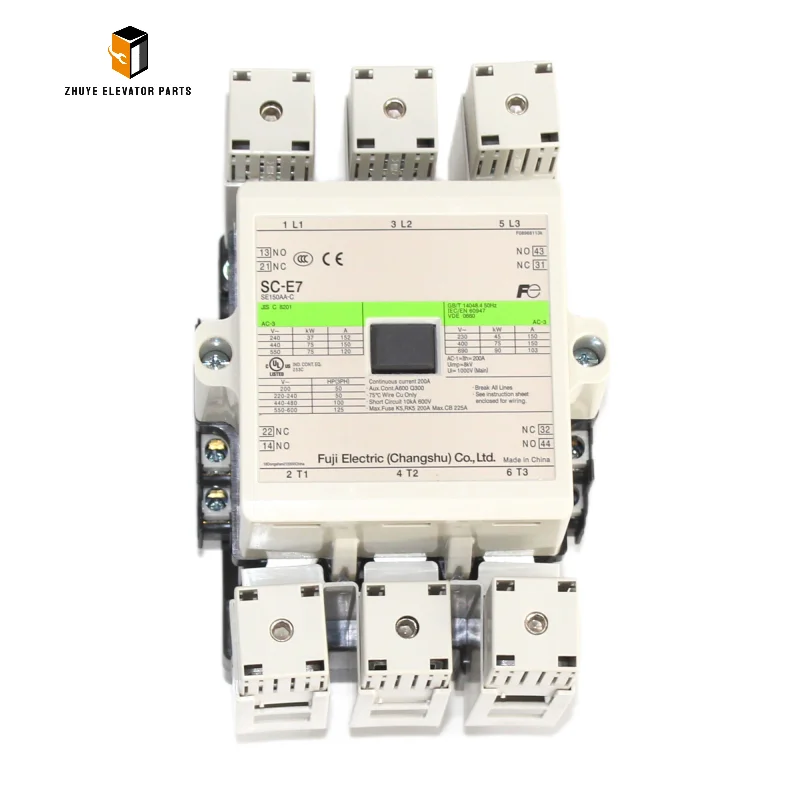 Fuji Industrial-Style Elevator Contactor SC-E7 DC110V AC110V