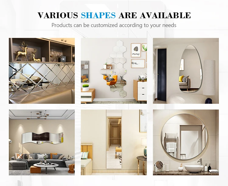 Customizable Size Frameless Mirror Wholesale Rectangular Flat Edge ...