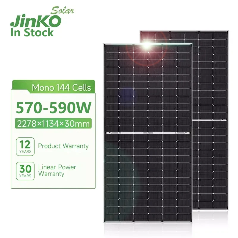 Jinko 580w 144cells Monocrystalline Pv Modules Topcon 550w 605w Mono ...