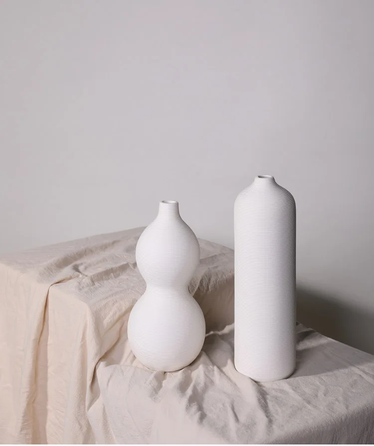 Nordic Minimalism Modern Home Decoration Vase Matt Color Living Room ...