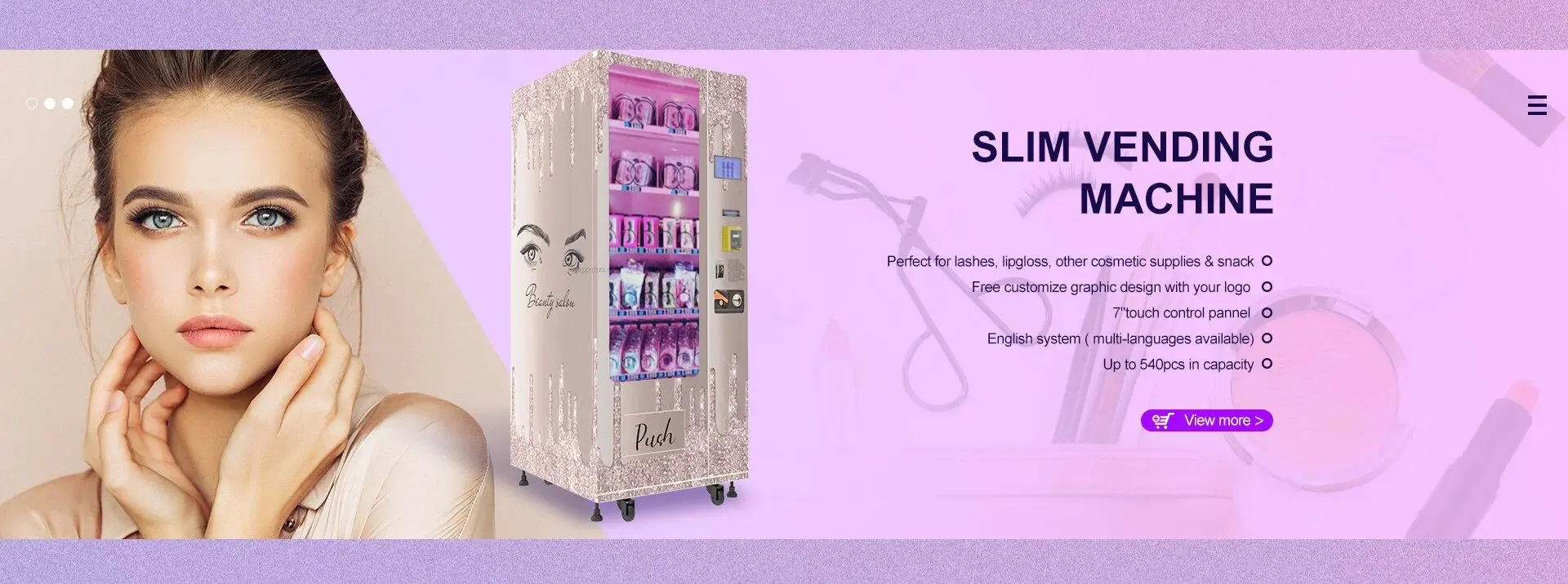 Slim Beauty Vending Machine - 1-Year Warranty & SDK Function