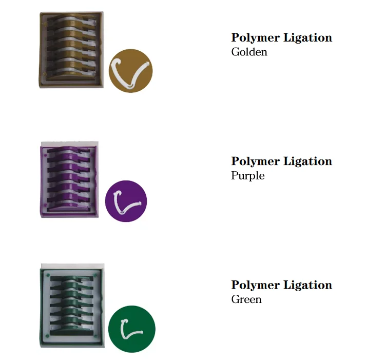 Ligating Clips Laparoscopic Hemolock Polymer Clips For Ligating Blood ...
