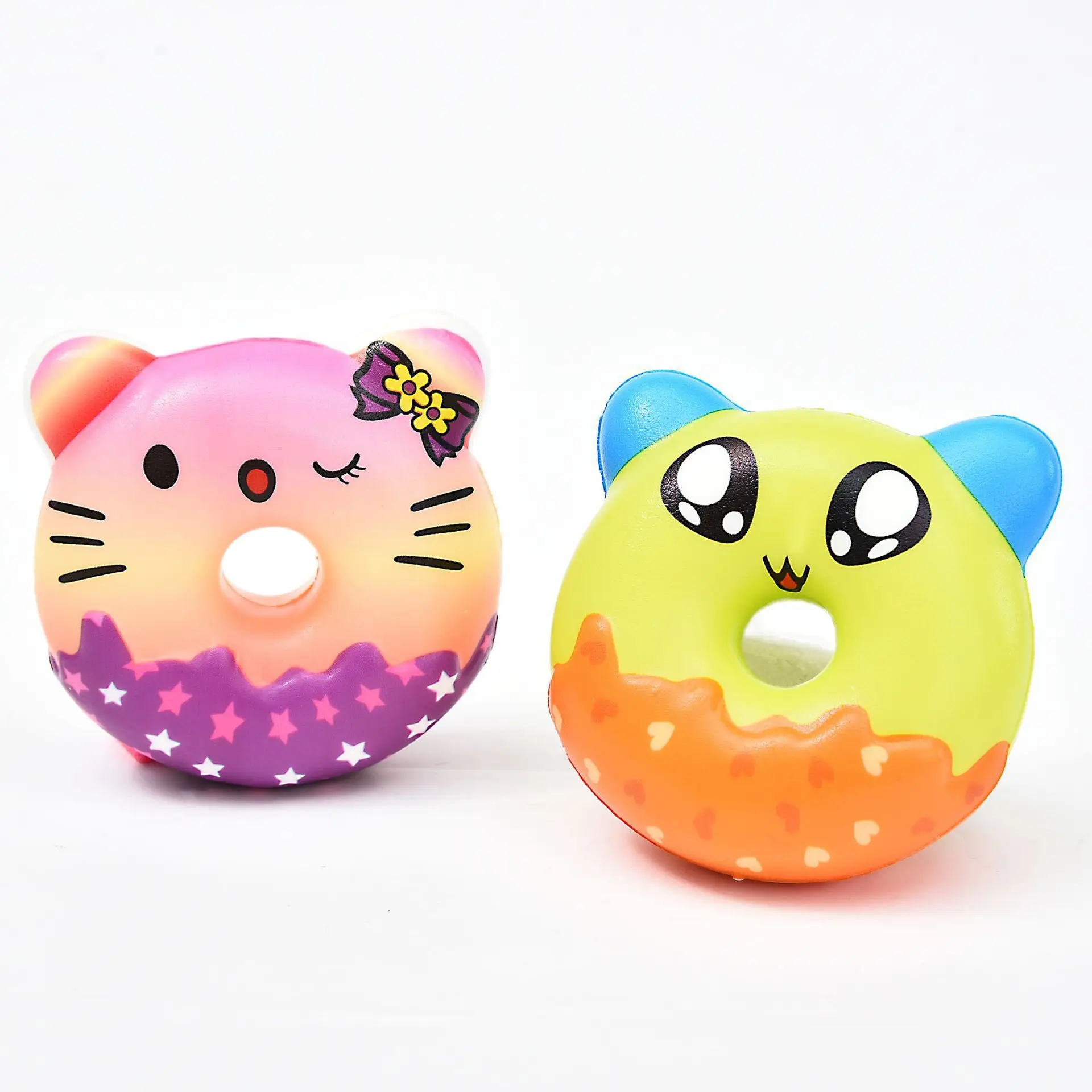 Kawaii Donut Squishies - Stress Relief Fidget Toys