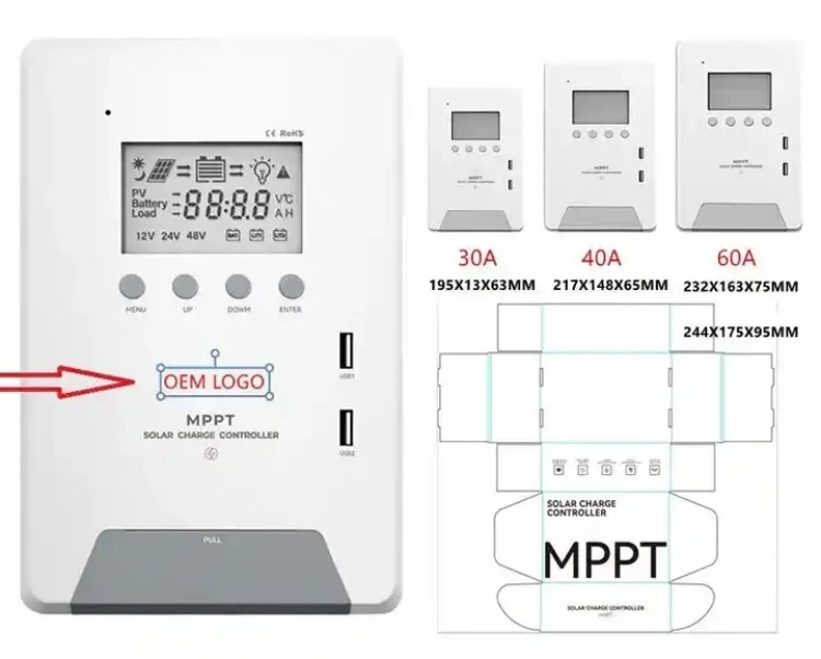 60a 48v Intelligent Regulator Lifep04 Battery Charger Controller Mppt ...