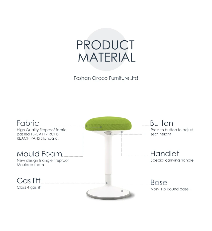 New Design Adjustable Ergonomic Active Balance Non-slip Standing Bar ...