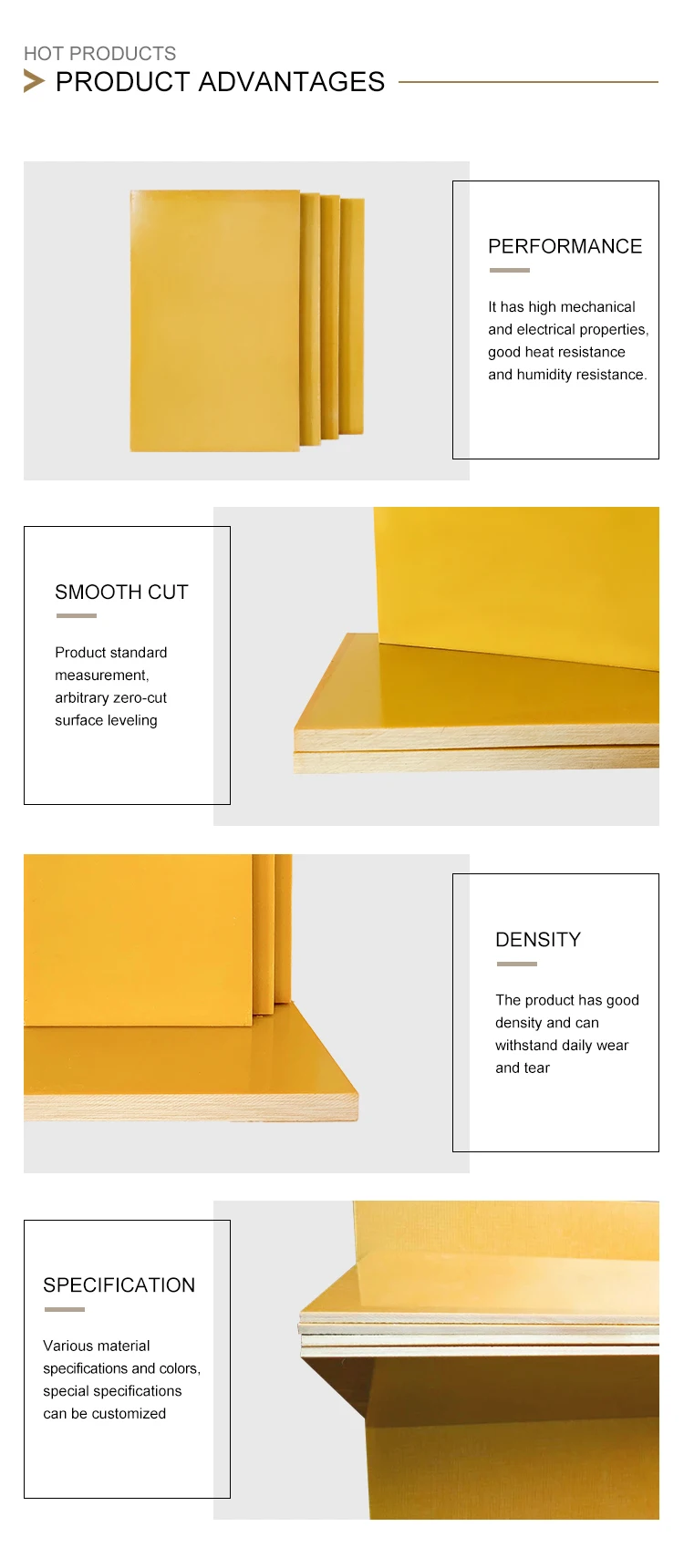 35KV Fiberglass Insulation Sheets - Epoxy Board for Battery Isolation
