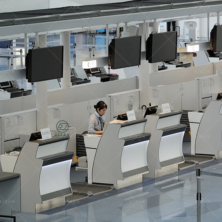 Customized Airport Check-in Counters - Modern & Durable